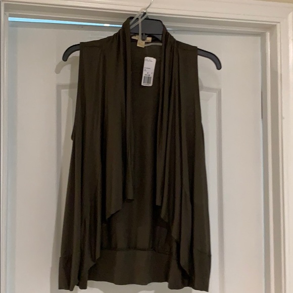 Tops | Olive Swing Vest | Poshmark